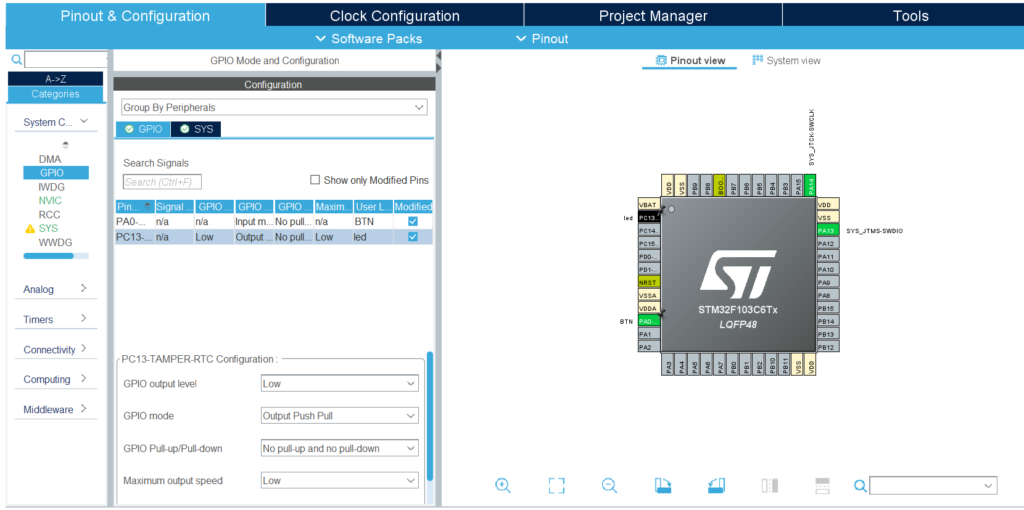 GPIO Peripheral in STM32F103 MCU | Gettobyte