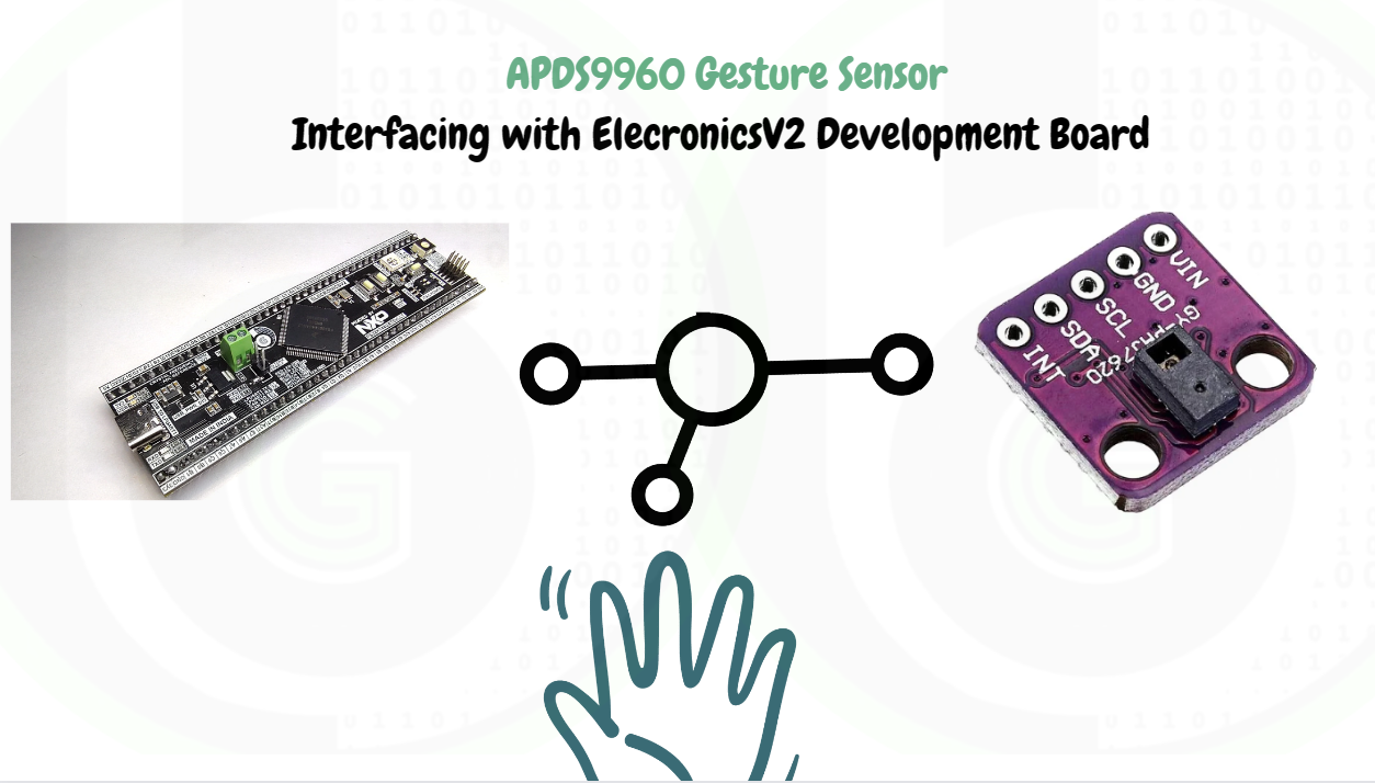 Gesture Sensor ADPS9960 Interfacing with ElecronicsV2 Development Board ...